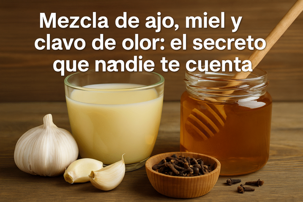 Mezclar ajo, miel y clavos de olor: el secreto que nadie te va a contar ...