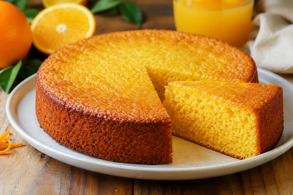 Pastel de naranja húmedo y esponjoso sin harina de trigo: una receta ...